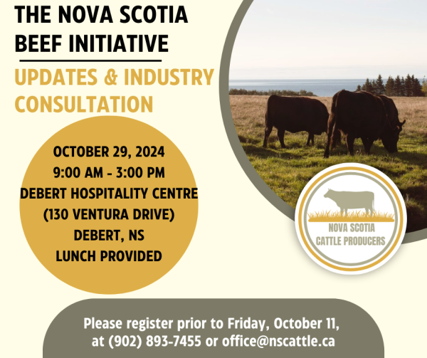 NS Beef Initiative Update – Nova Scotia Cattle Producers